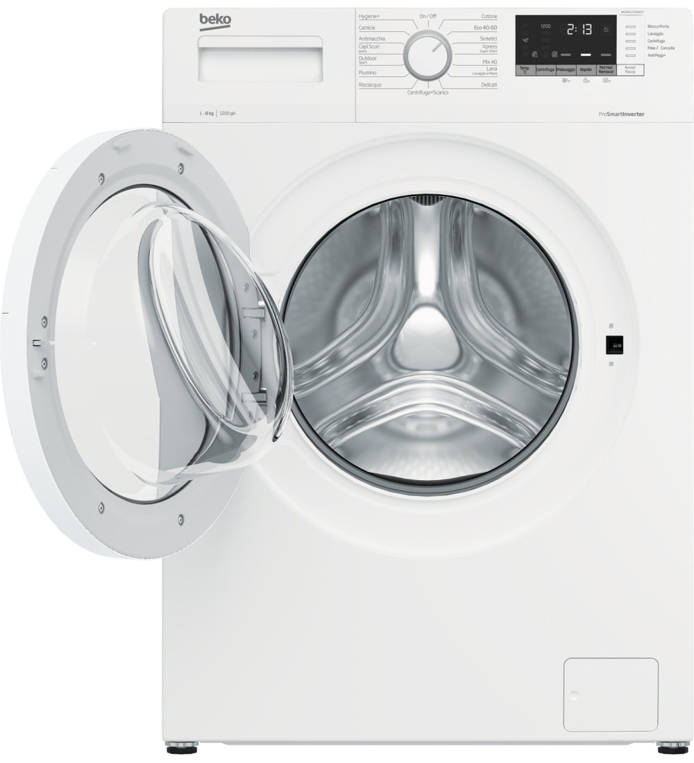 BEKO LAVATRICE 8KG YOUNG SMART C INVERTER 1200GIRI WUX81232WI/IT BEKO